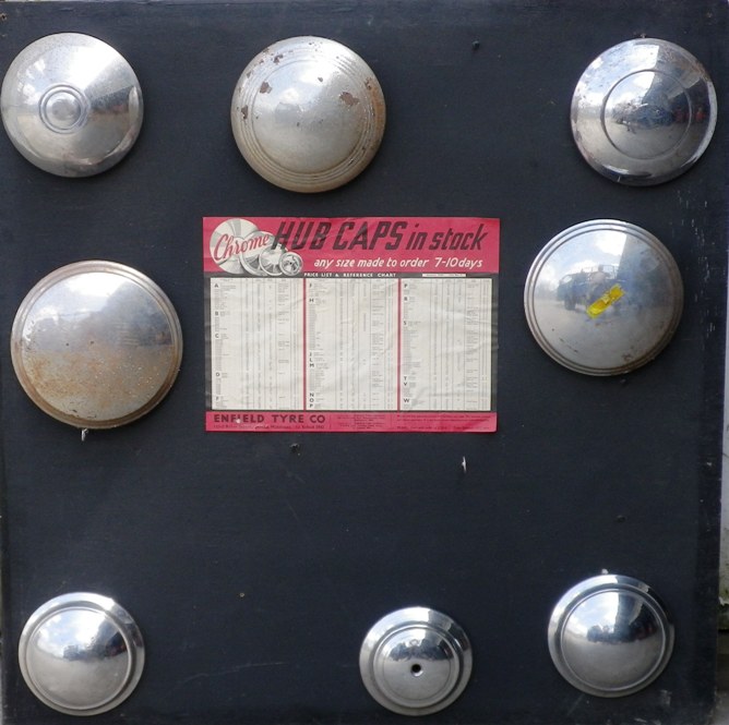 Lot 23 - Hub cap display board