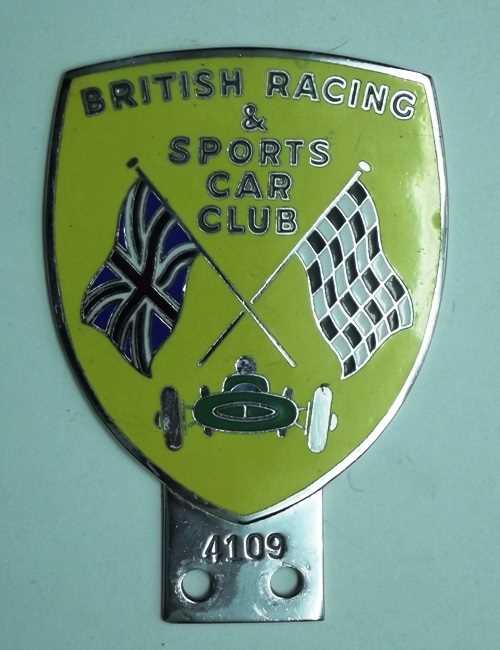 Lot 109 - British racing & sports car club badge