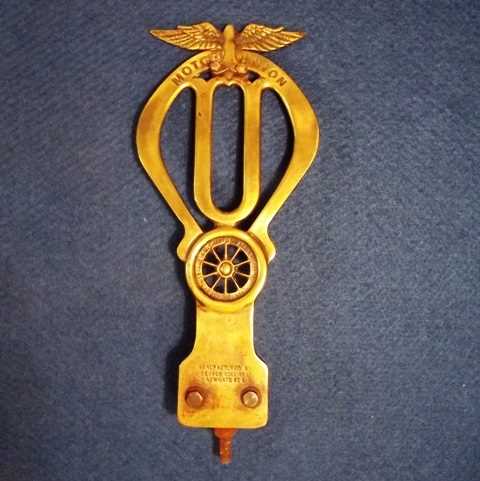 Lot 115 - Motor Union veteran car badge