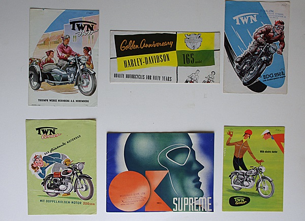 Lot 35 - Four Motorcycle brochures