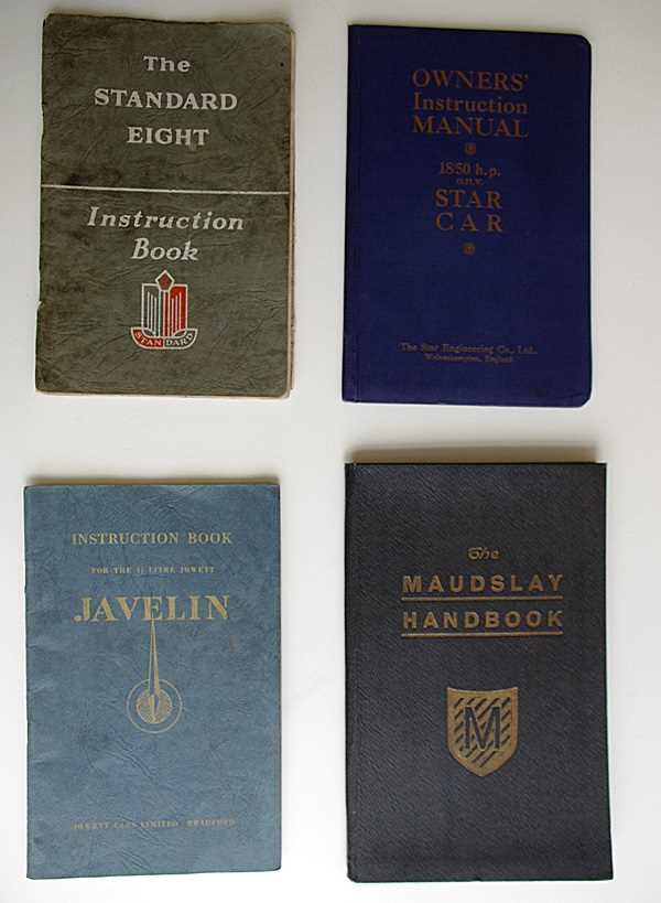 Lot 137 - Four vehicle instruction books
