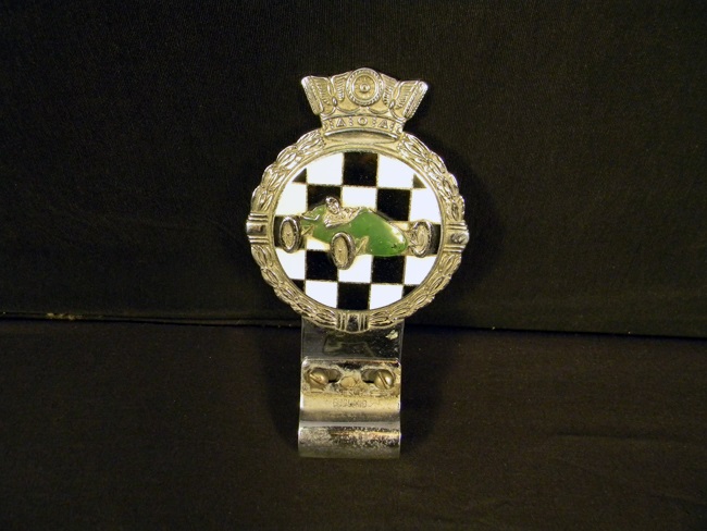 Lot 47 - Racing car badge