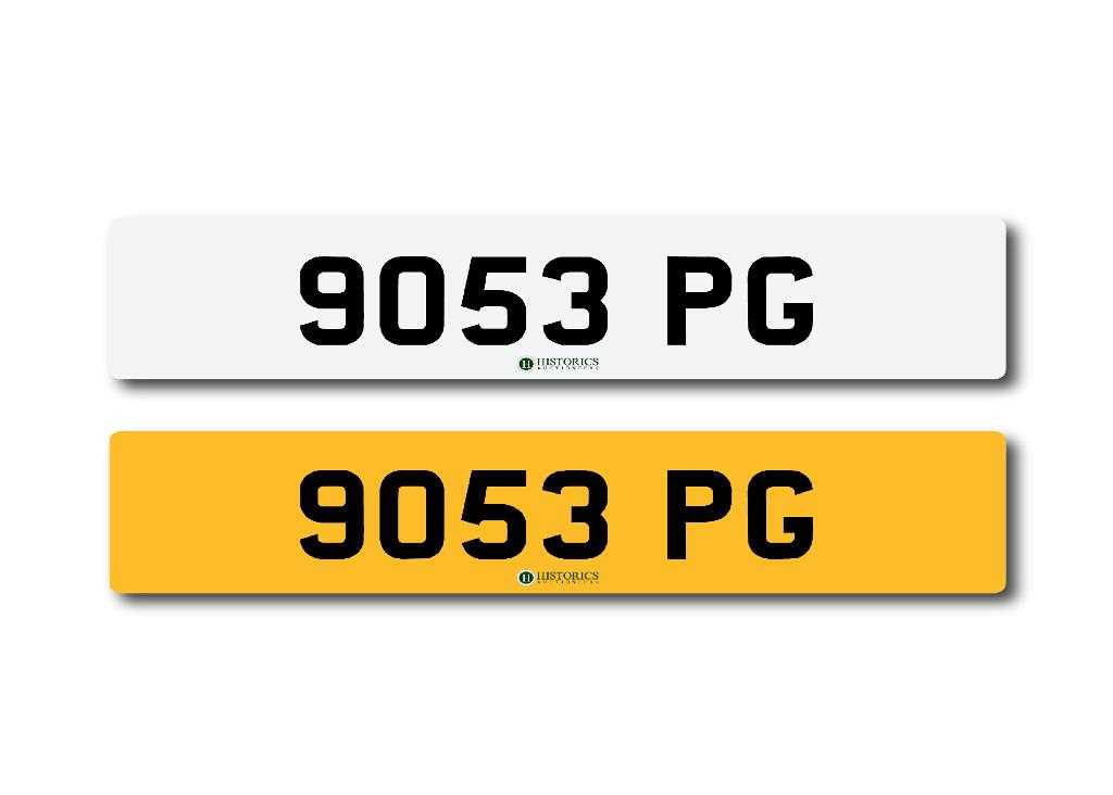 Lot 262 - Number Plate 9053 PG